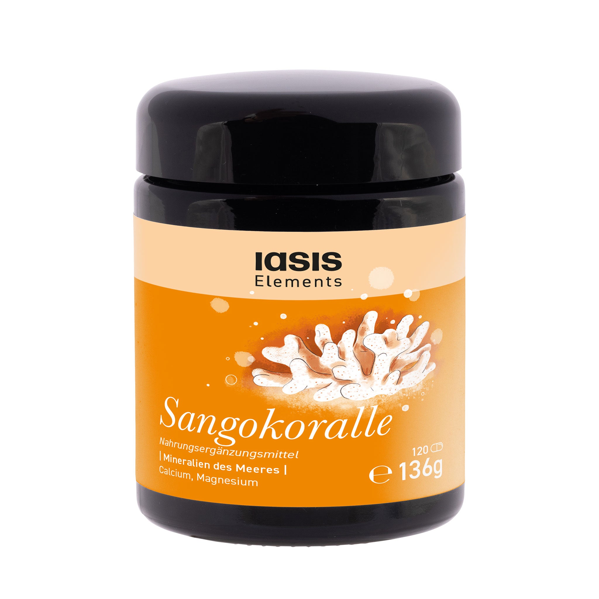 Sangokoralle Mineralien des Meeres 120 Kapseln – Iasis Elements